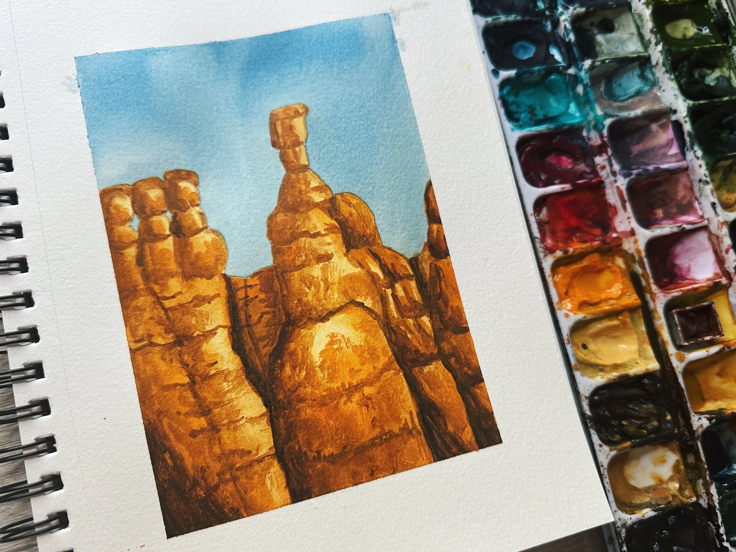 Underwater Seascape with Whales — Kendra VanDruff Watercolors