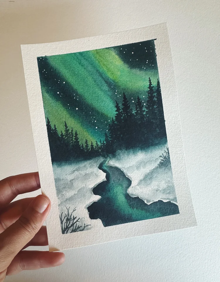 Saguaro National Park Galaxy — Kendra VanDruff Watercolors