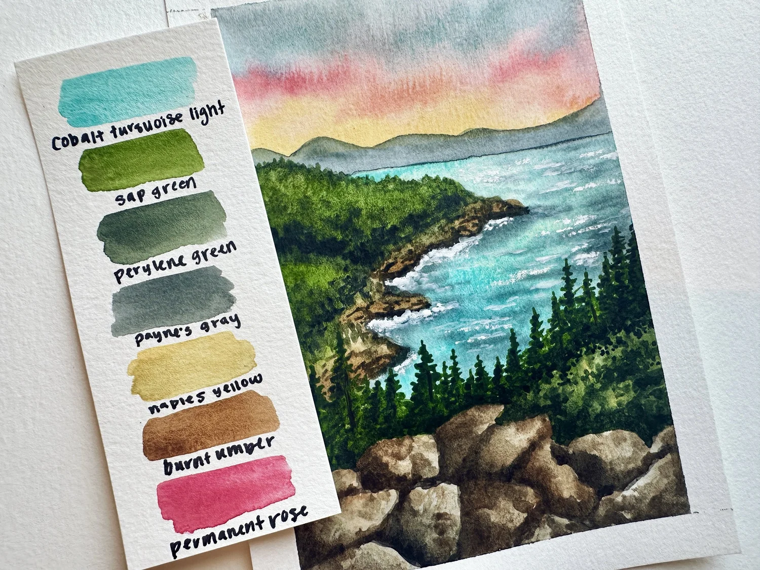 Wave Seascape — Kendra VanDruff Watercolors