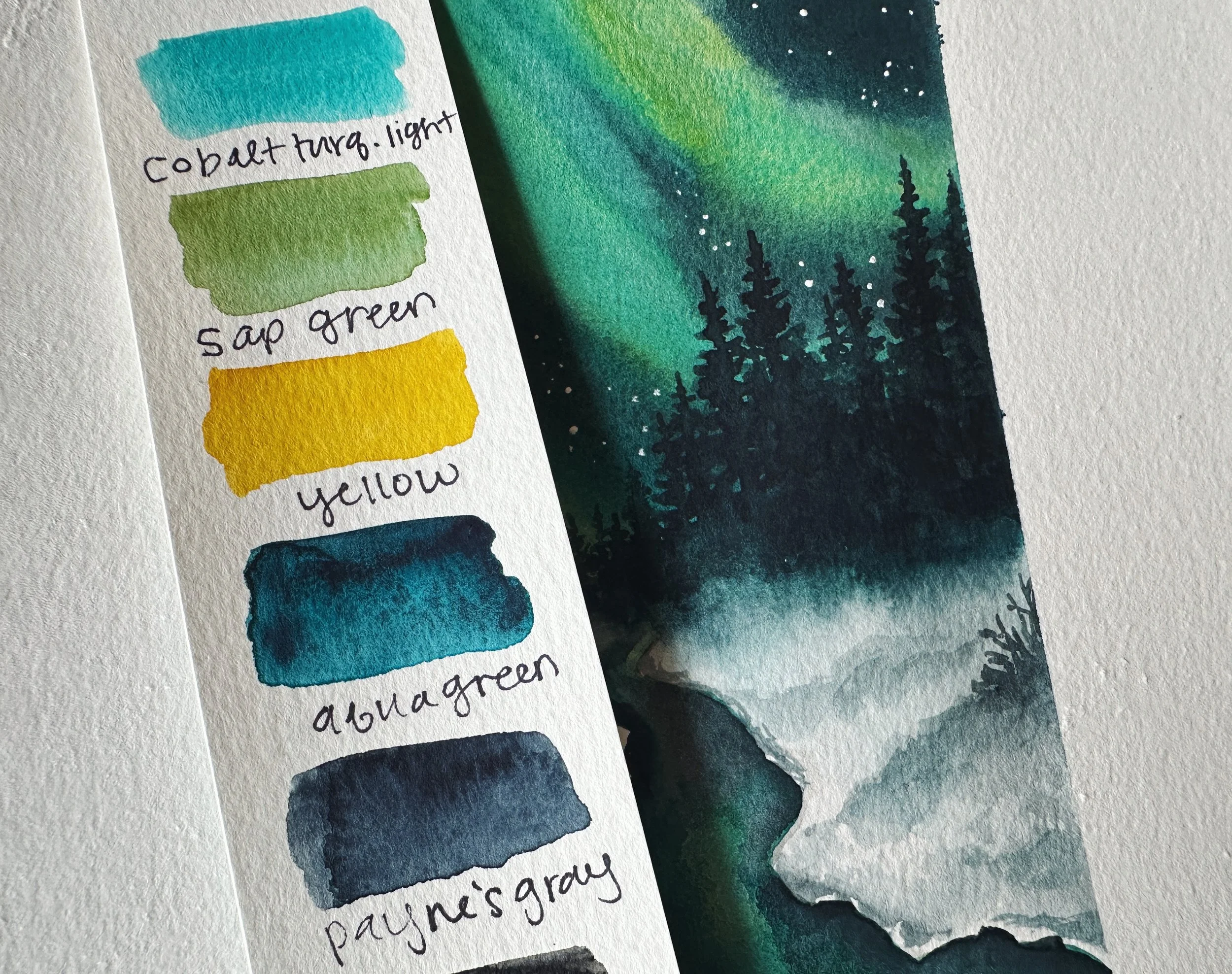 Saguaro National Park Galaxy — Kendra VanDruff Watercolors