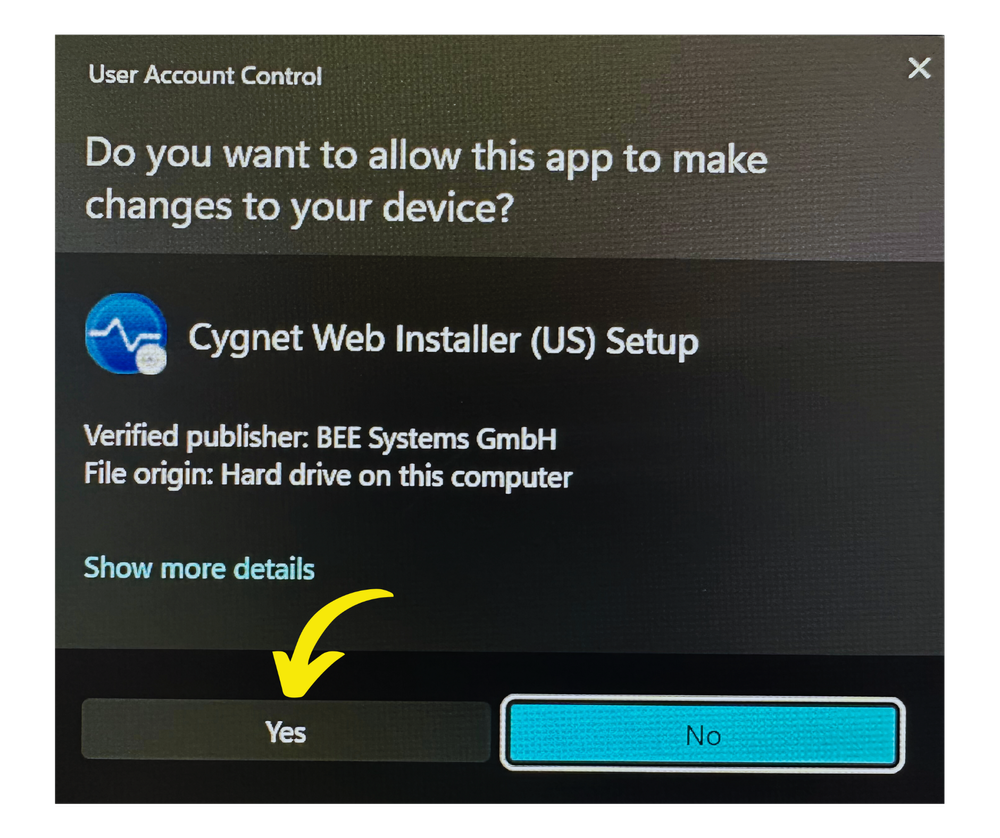 Cygnet Set Up — BEE Medic