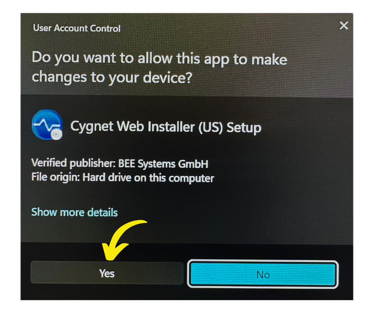 Cygnet Set Up — BEE Medic