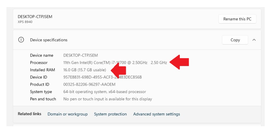 Computer Specifications — BEE Medic