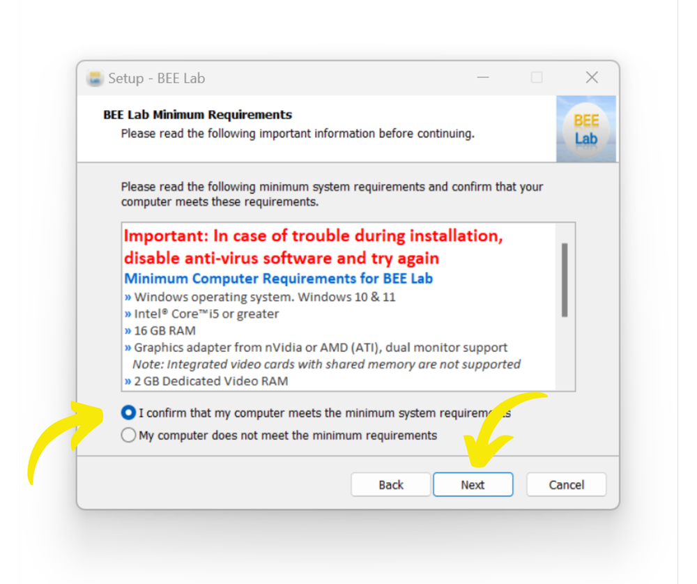 BEELab Set Up — BEE Medic