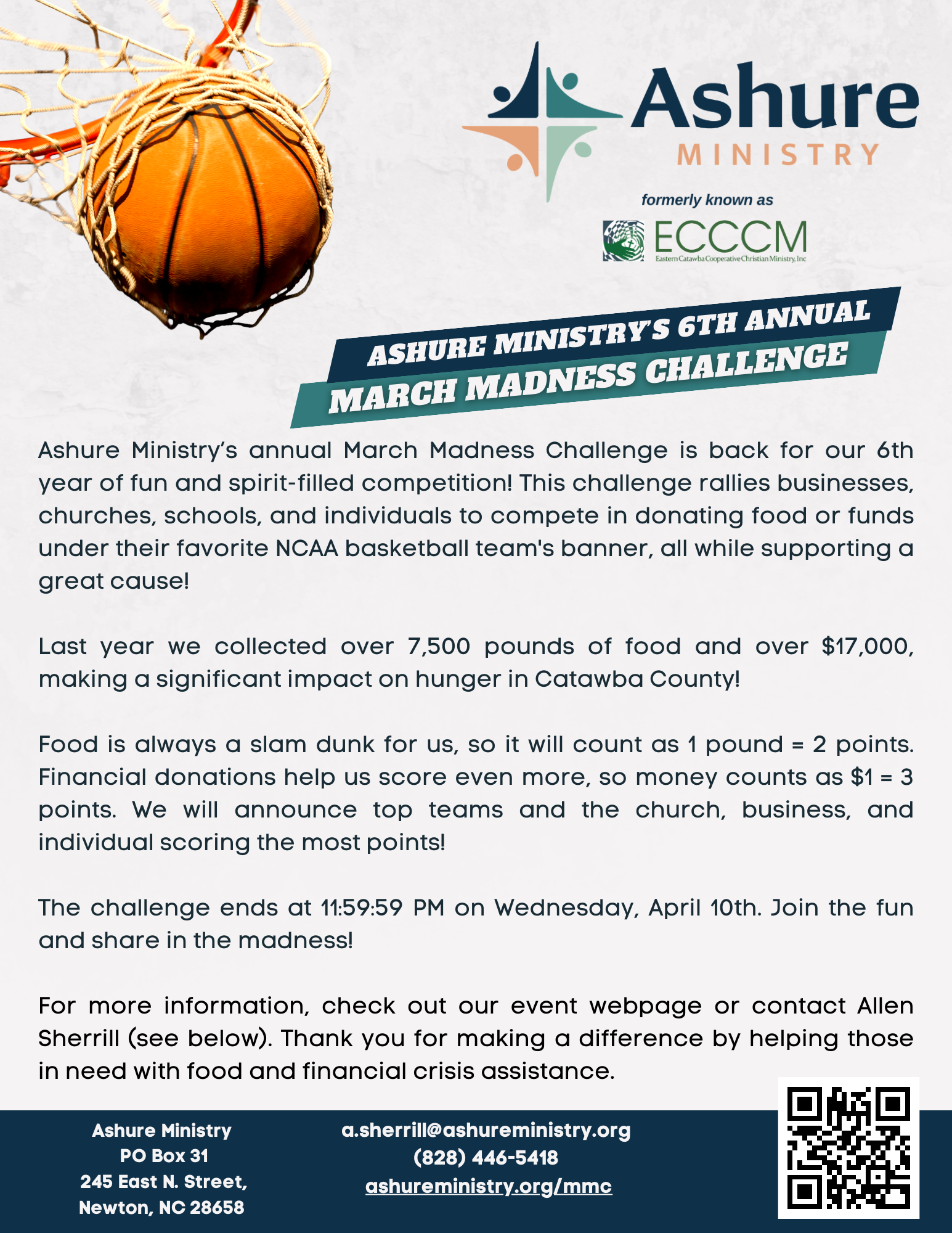 March Madness Challenge — Ashure Ministry