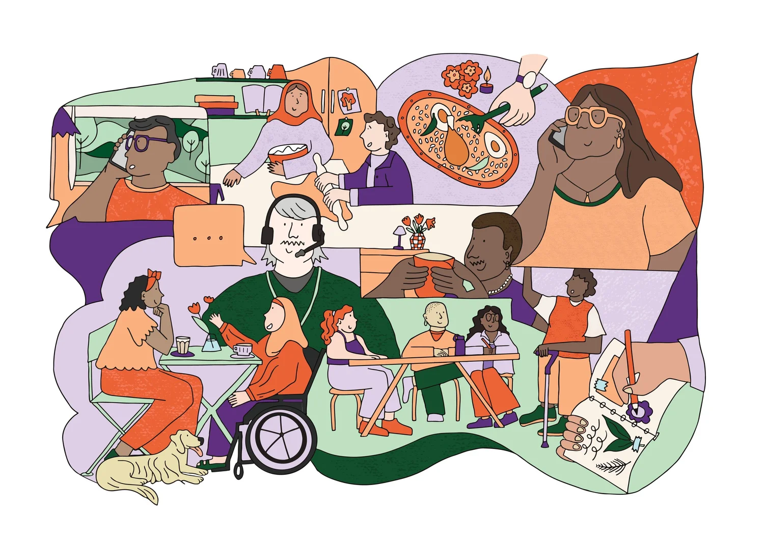 Branding Illustration and icons for Eating Disorders Victoria ...