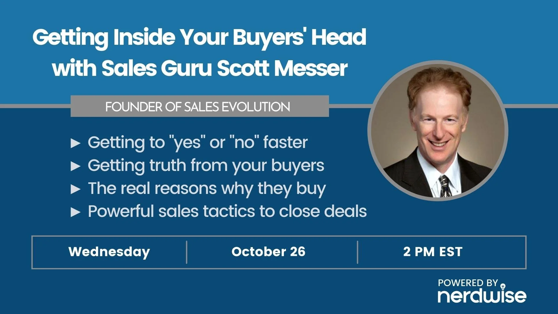[RSVP] Getting Inside Your Buyers' Head with Sales Guru Scott Messer ...