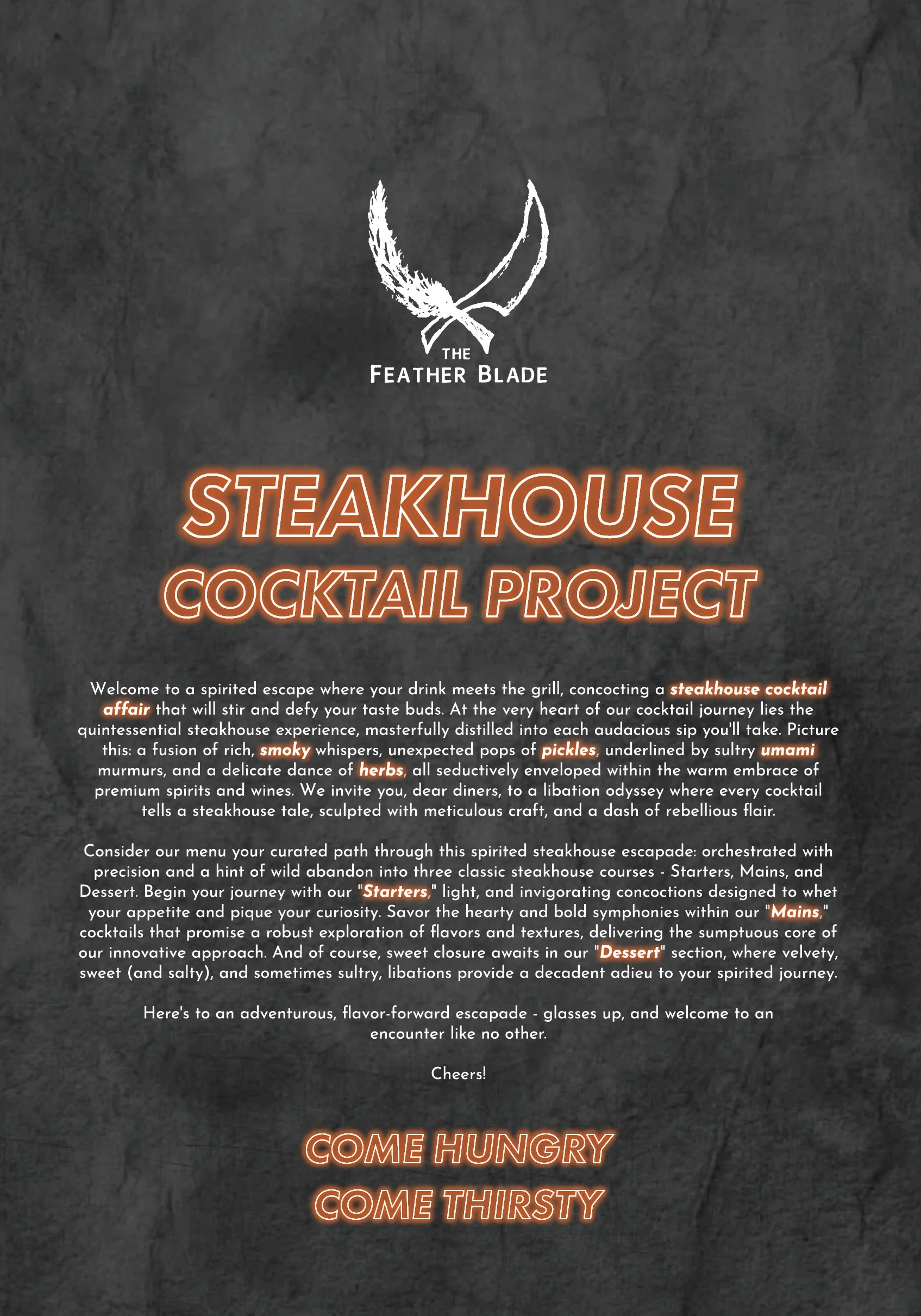 Drink — The Feather Blade Steakhouse & Seafood Bar