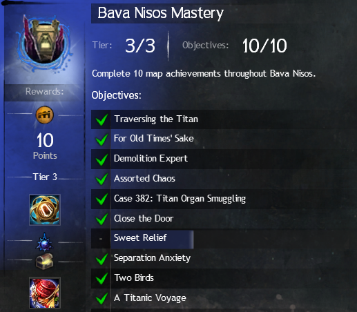 Bava Nisos Mastery Achievement — ProjektDyad