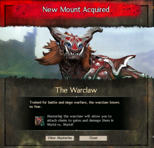 How To Unlock The Warclaw Mount — ProjektDyad