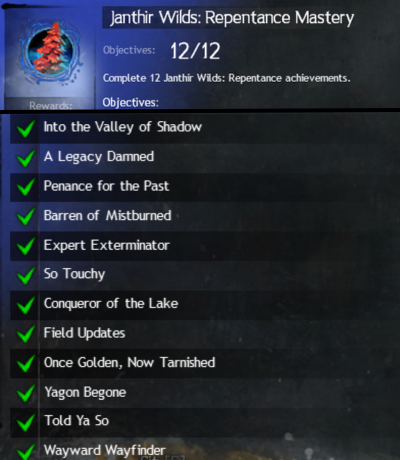 Janthir Wilds: Repentance Mastery — ProjektDyad