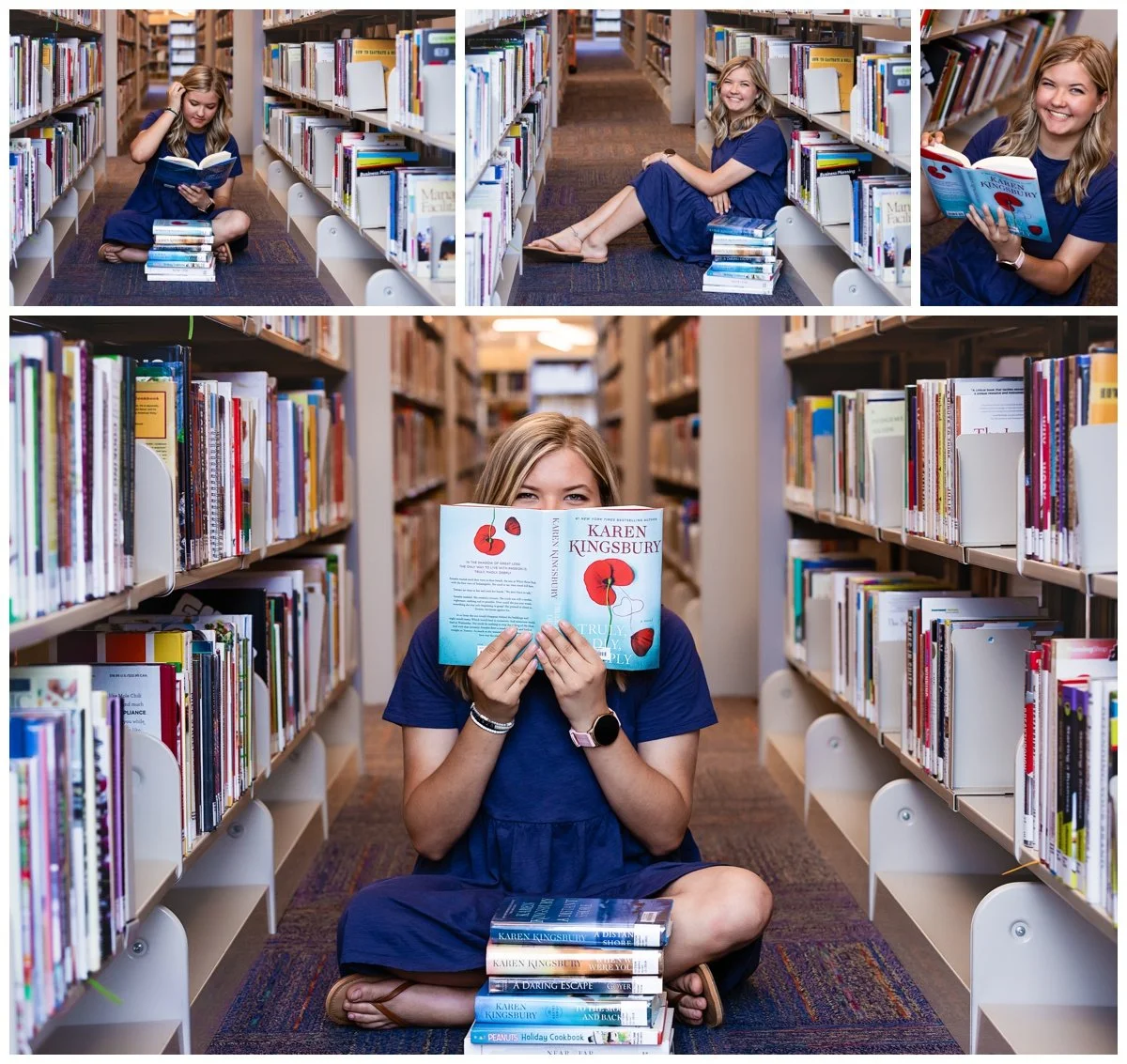 Emma | Senior Photos at the Library — Salt & Rose Photography