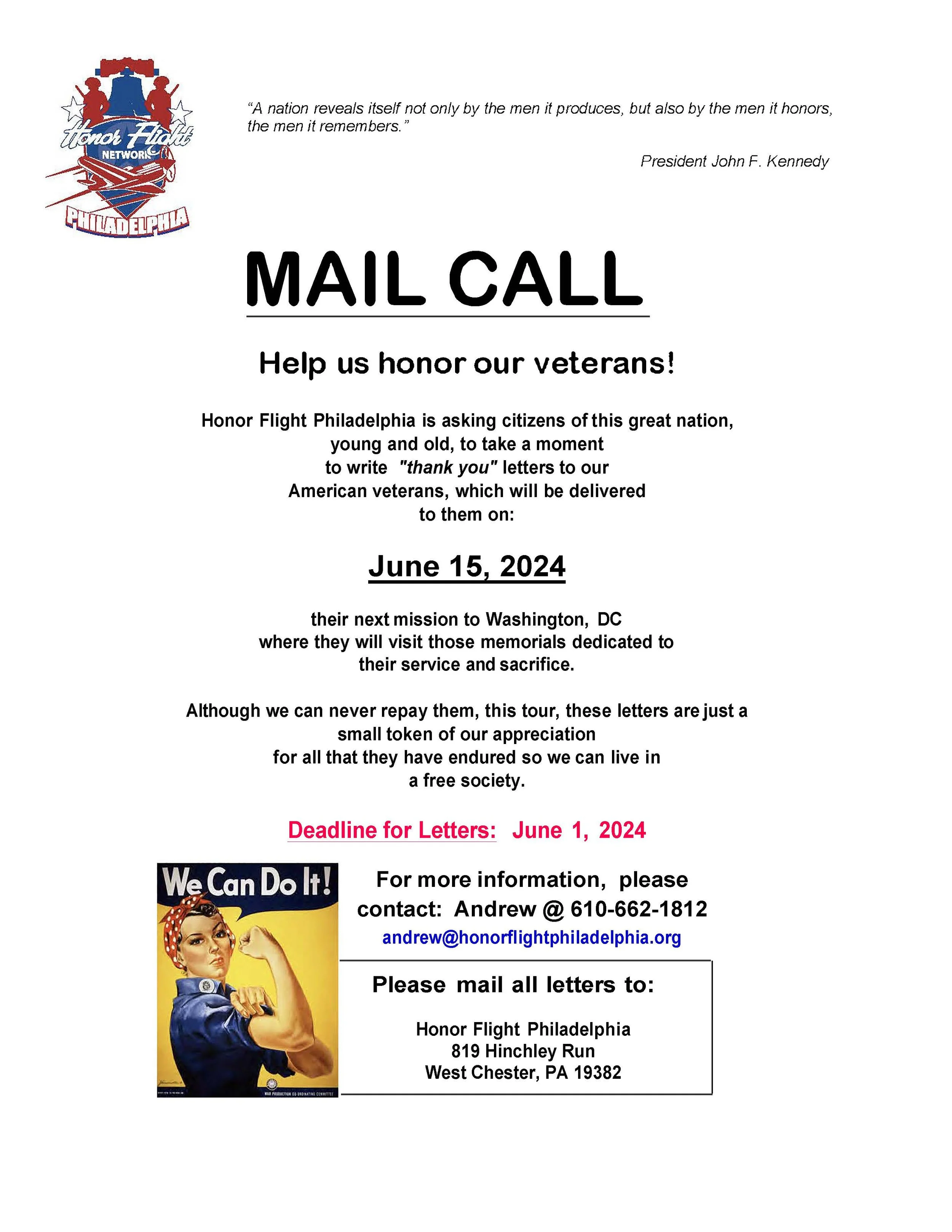 General 2 — Honor Flight Philadelphia