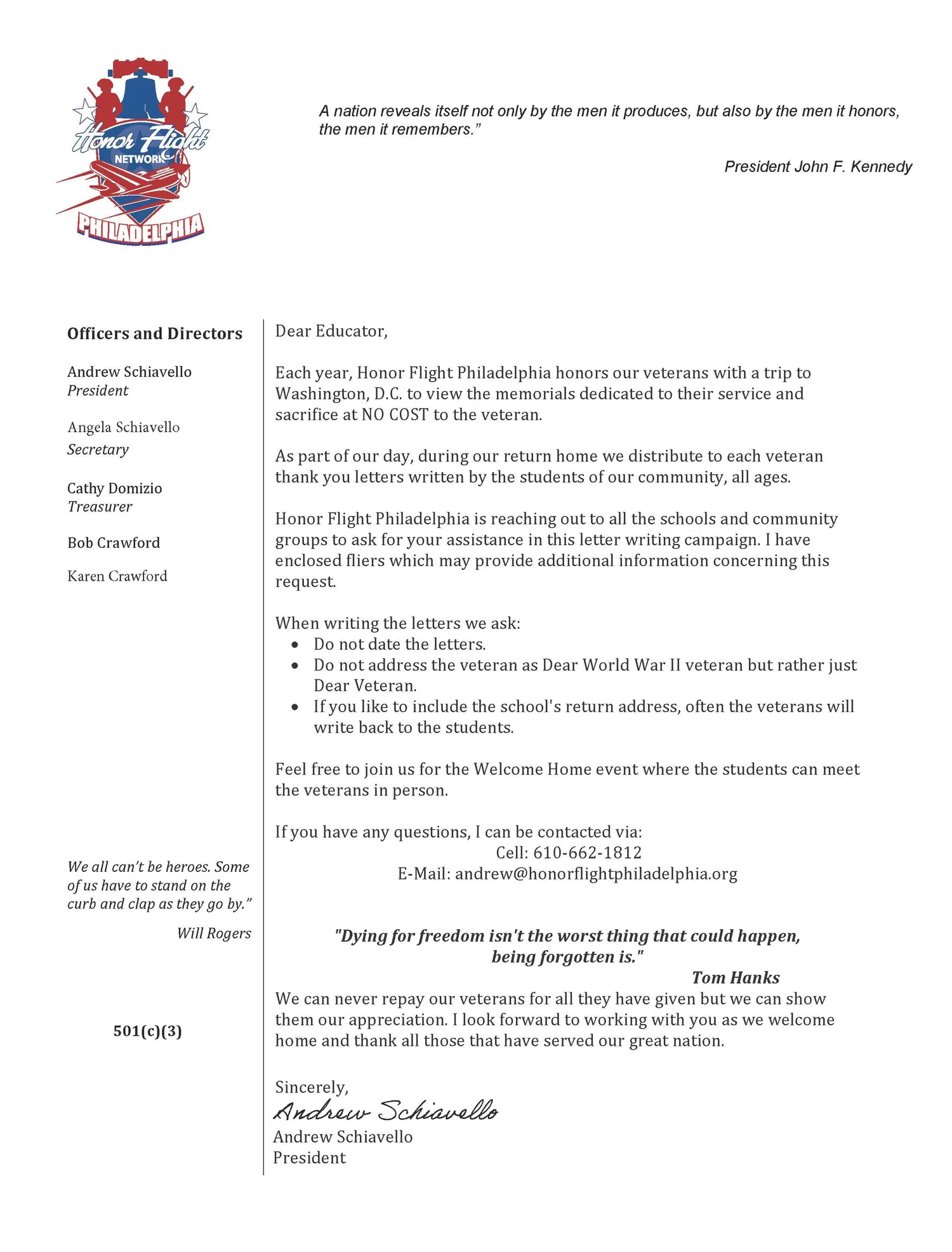 General 2 — Honor Flight Philadelphia