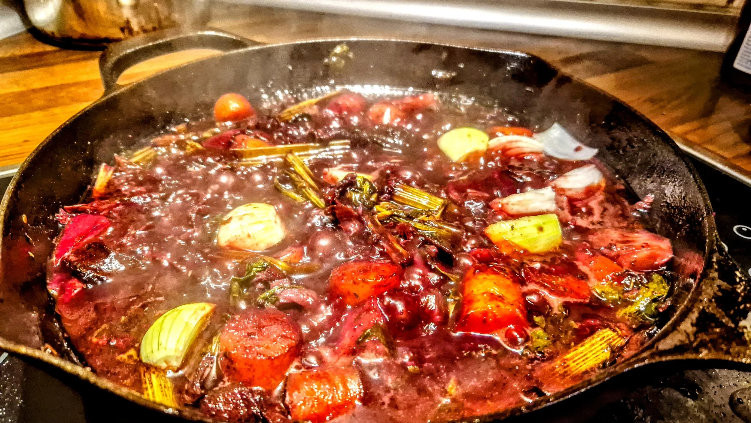 Red Deer roast with cherry sauce — Veranda Vikings