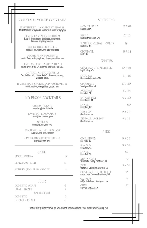 Sushi, Burgers, Steaks, Seafood and cocktails Menu - Reedsport, Oregon ...