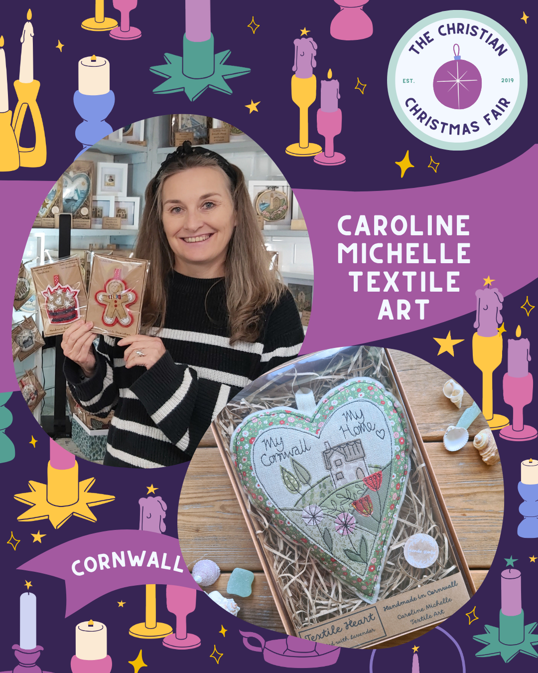 Caroline Michelle Textile art — The Christian Christmas Fair