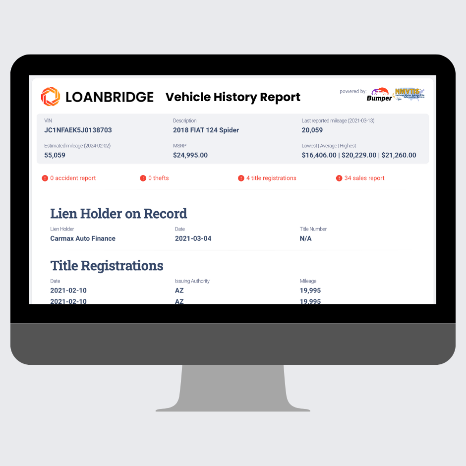Platform — LOANBRIDGE.AI - VEHICLE TRACKING REINVENTED