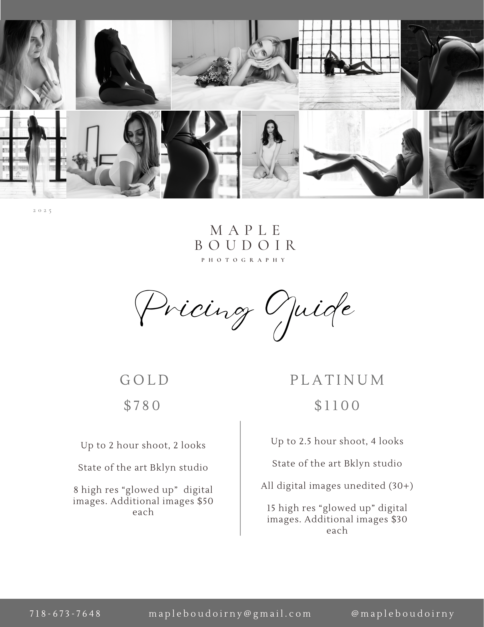 Packages — Maple Boudoir