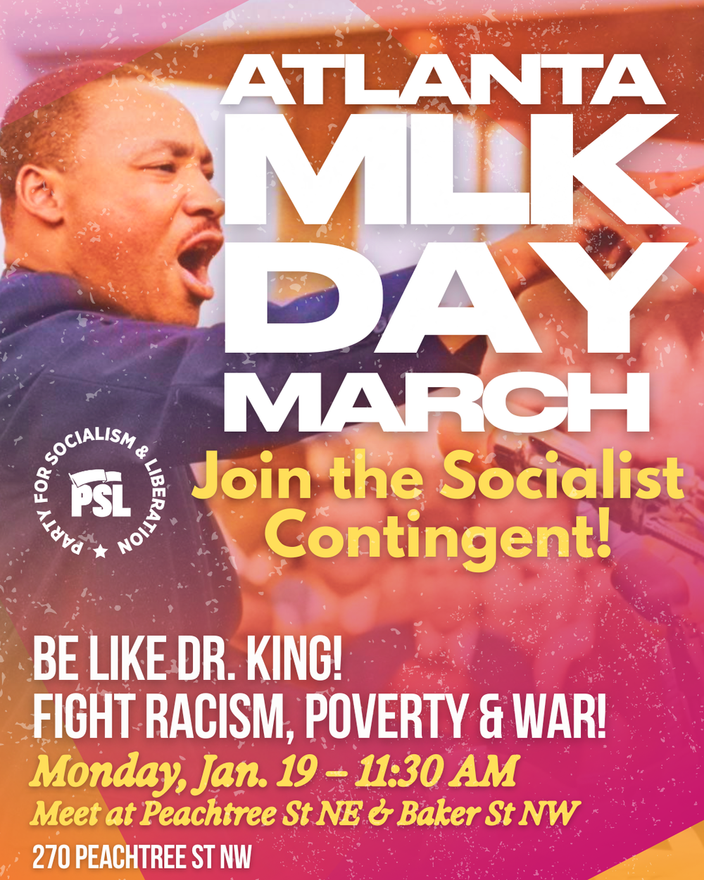 Atlanta MLK Day March: Join the Socialist Contingent! — Atlanta ...