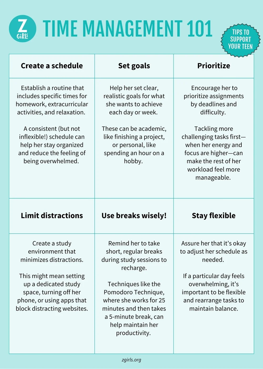 How to Help Your Teen Manage Academic Stress in High School — ZGiRLS
