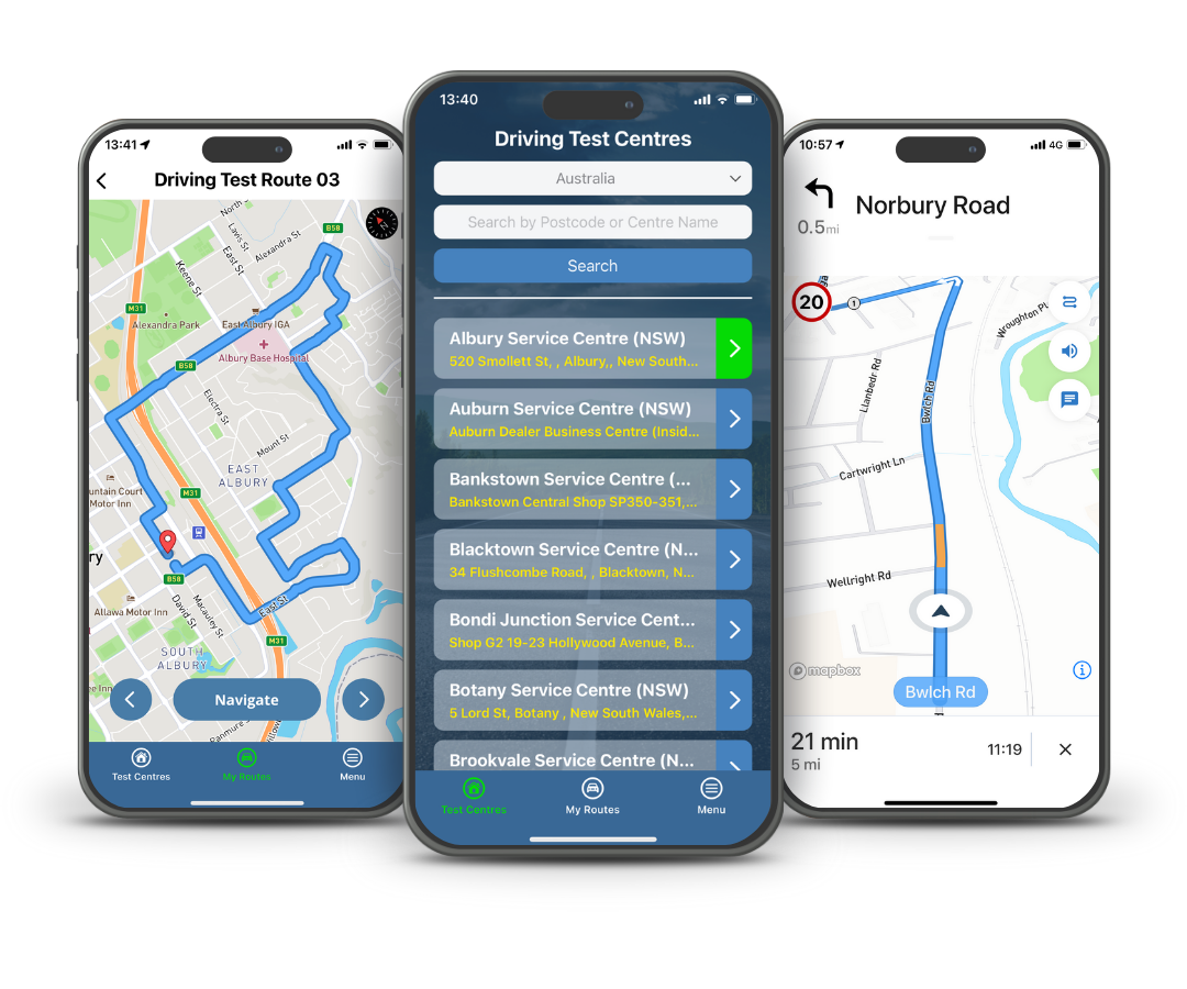 VIC Driving Test Routes - Real VicRoads Routes