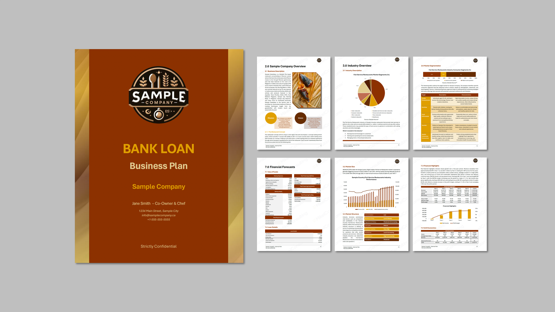 Business Plan for Bank Loan Vancouver | Business Proposal for Bank Loan ...