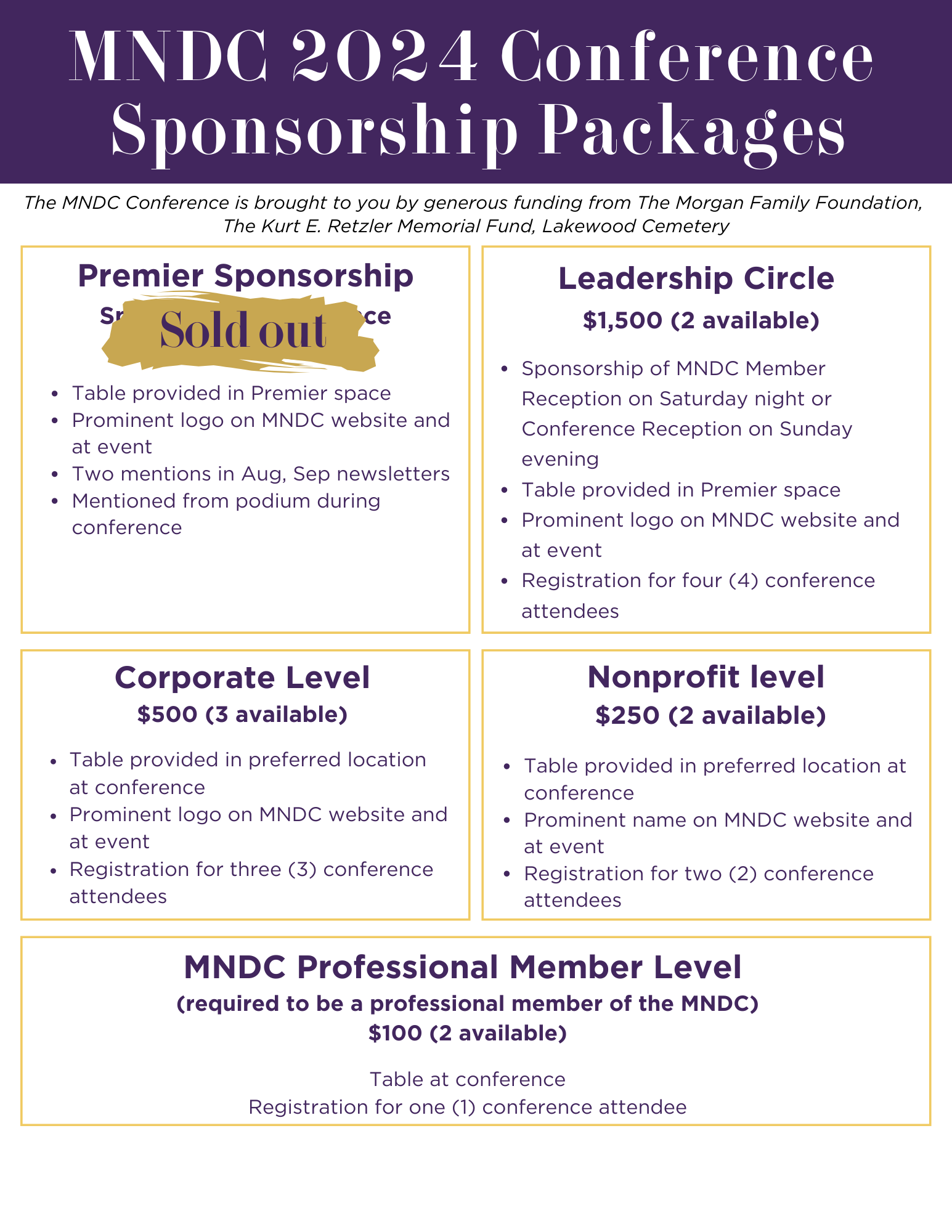Conference Sponsorship — Minnesota Death Collaborative