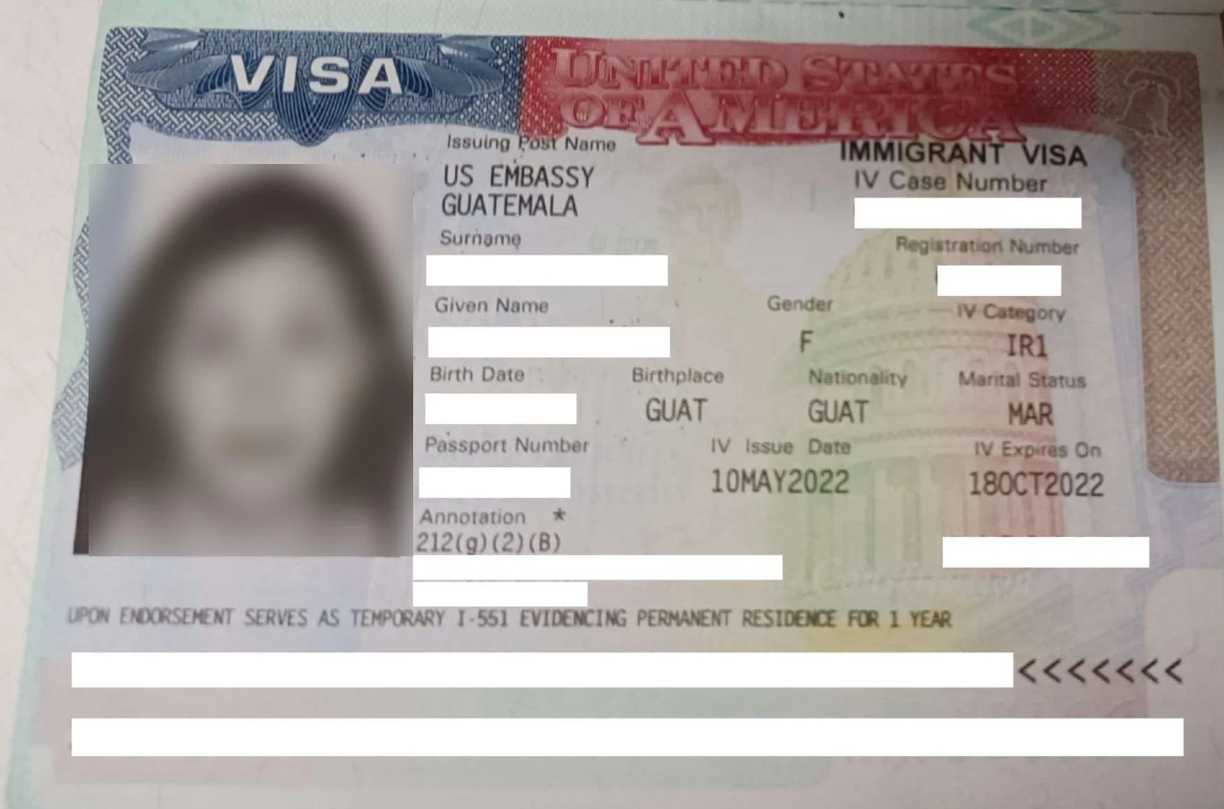 VISA ISSUED FOR A FAMILY VISA APPLICANT — LAWMAKS