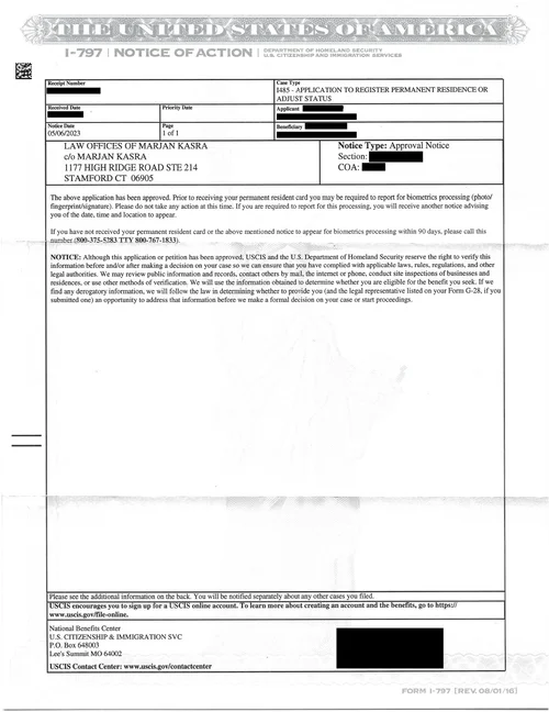 I-485 Application To Register Permanent Residence Or Adjust Status ...