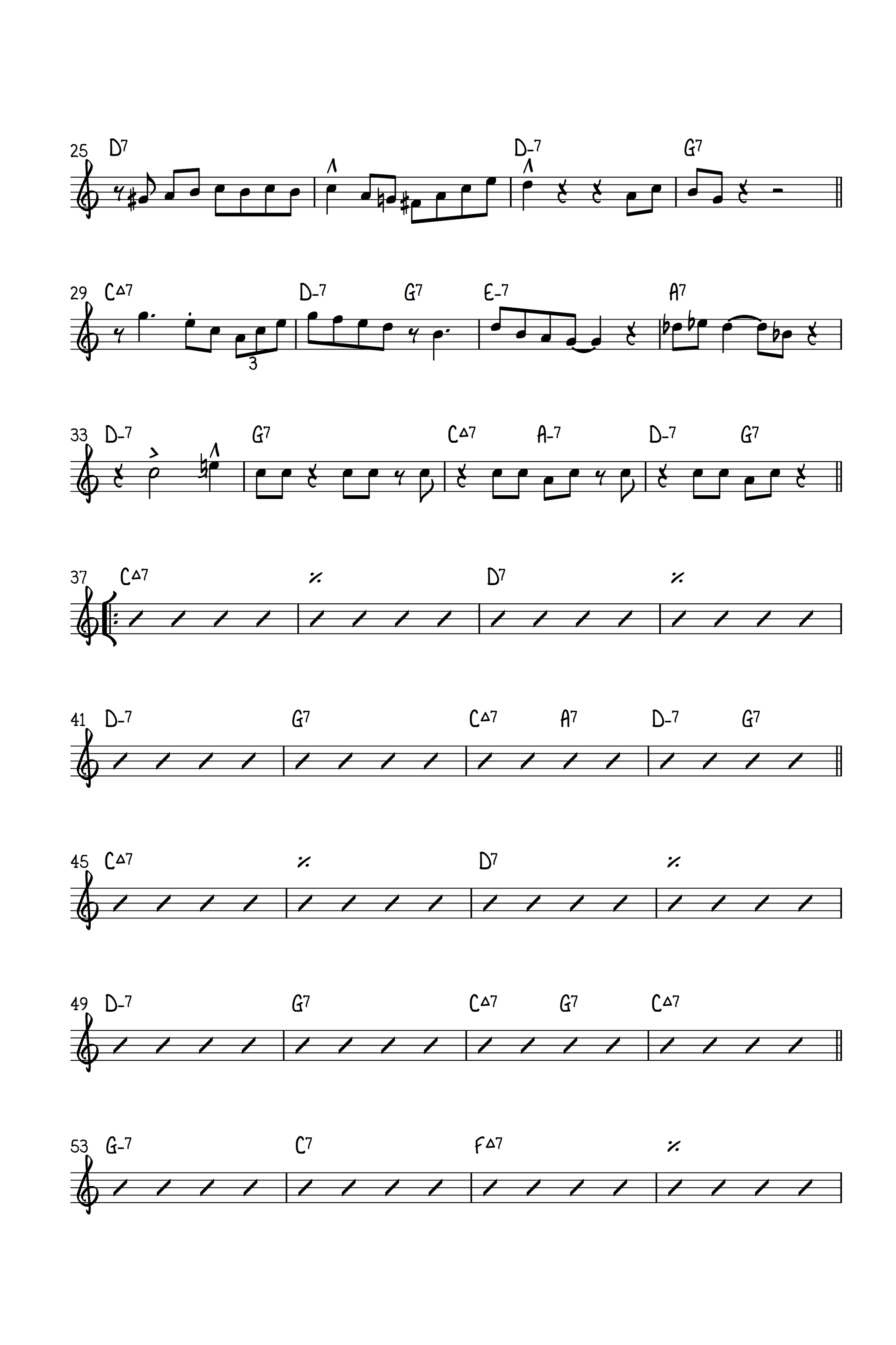 Mad Be Bop (lead sheet) — Tobias Stavngaard