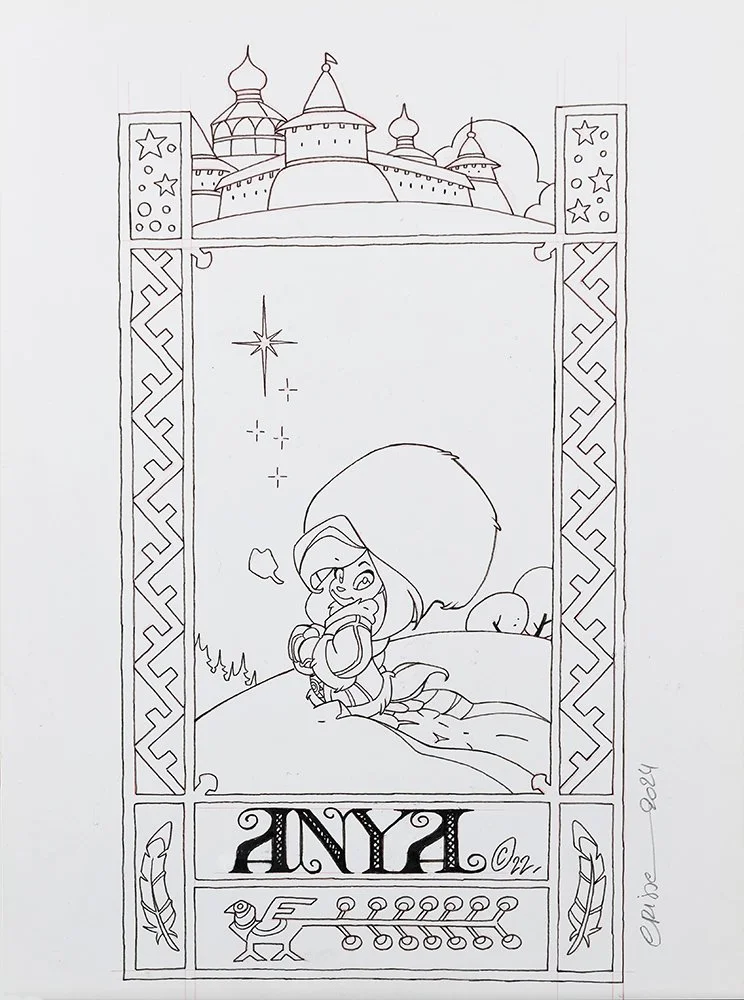 Crisse Anya: L'Oiseau Bleu Anya Character Illustration — tamsinisles.com