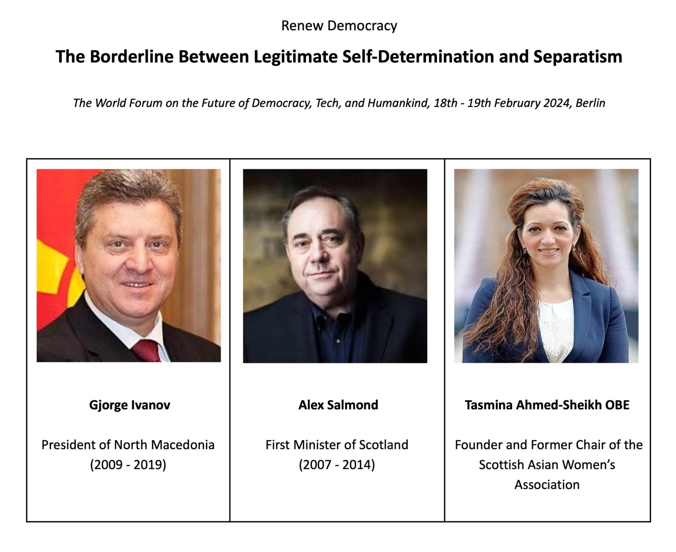 Self-Determination Panel — The World Forum