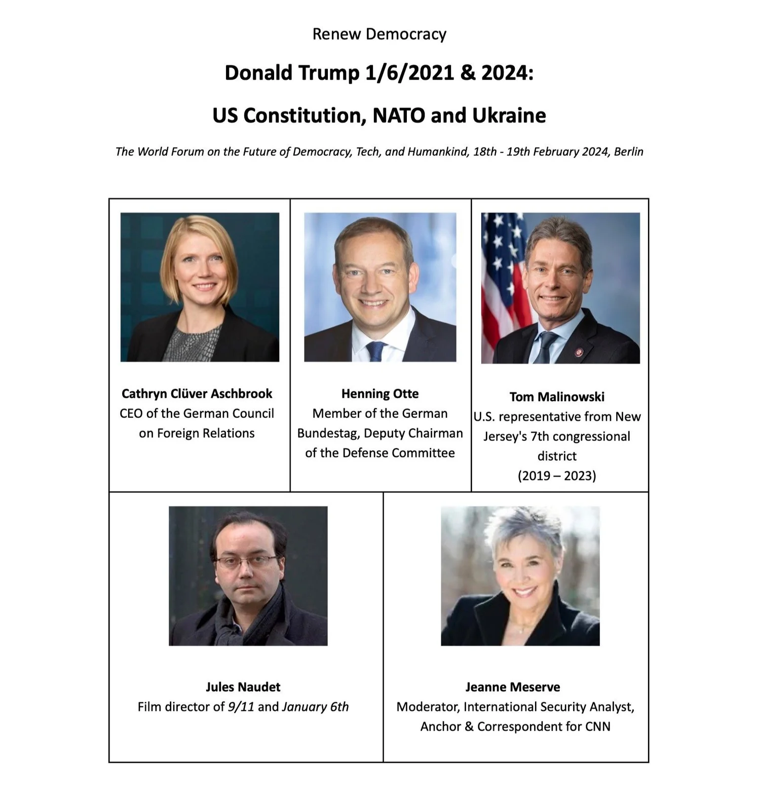 Donald Trump Panel — The World Forum