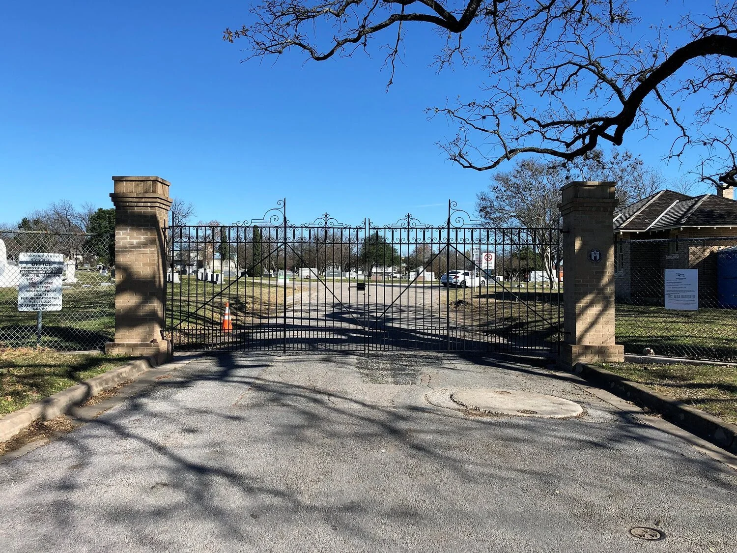 PARD Restoration of Oakwood Cemetery Gates — Preservation Austin