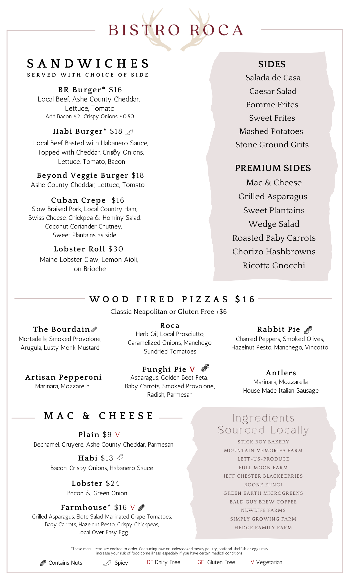 Food — Bistro Roca