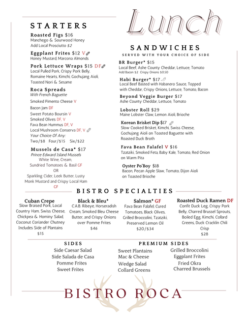 Food — Bistro Roca