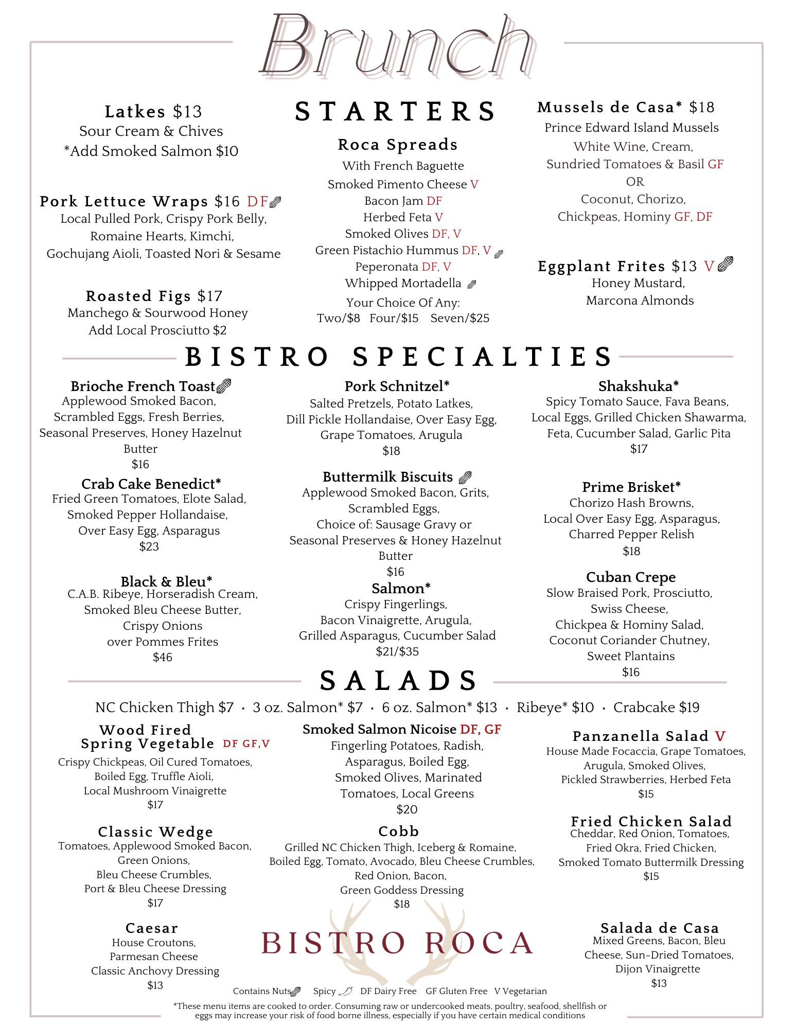 Food — Bistro Roca