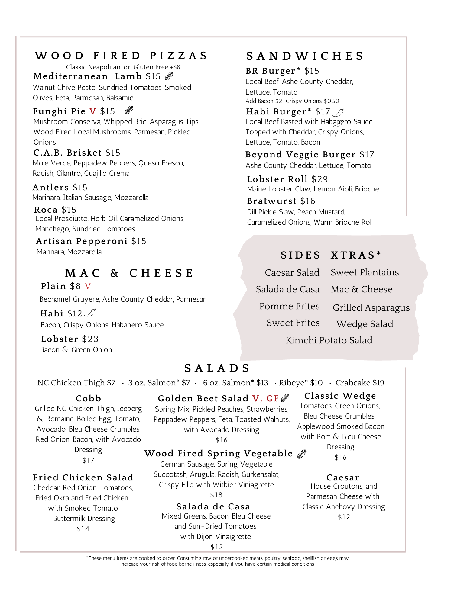 Food — Bistro Roca