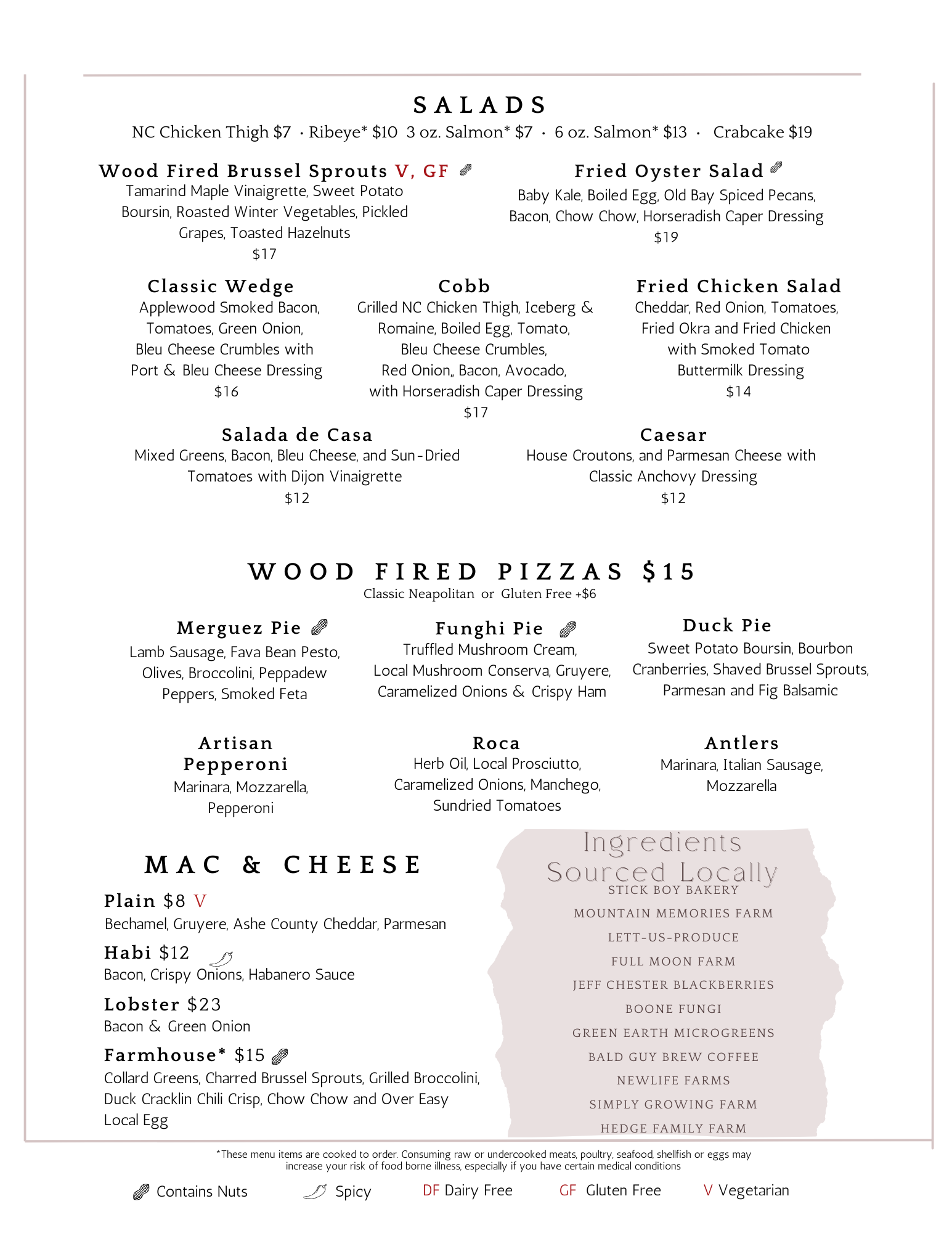 Food — Bistro Roca