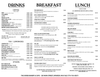 Menu — The Goods Bakery & Cafe