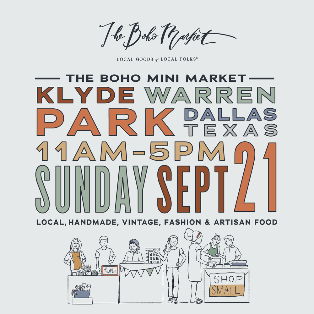 The Boho Mini Market at Klyde Warren Park — Klyde Warren Park