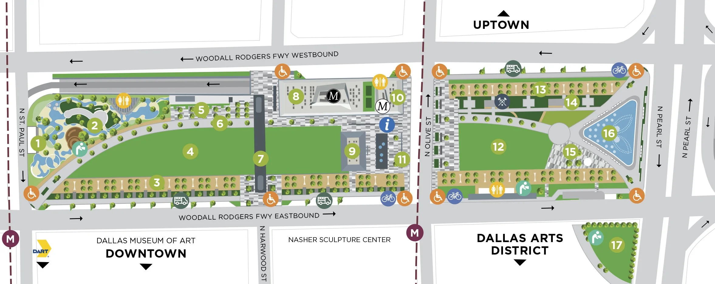 Park Map — Klyde Warren Park