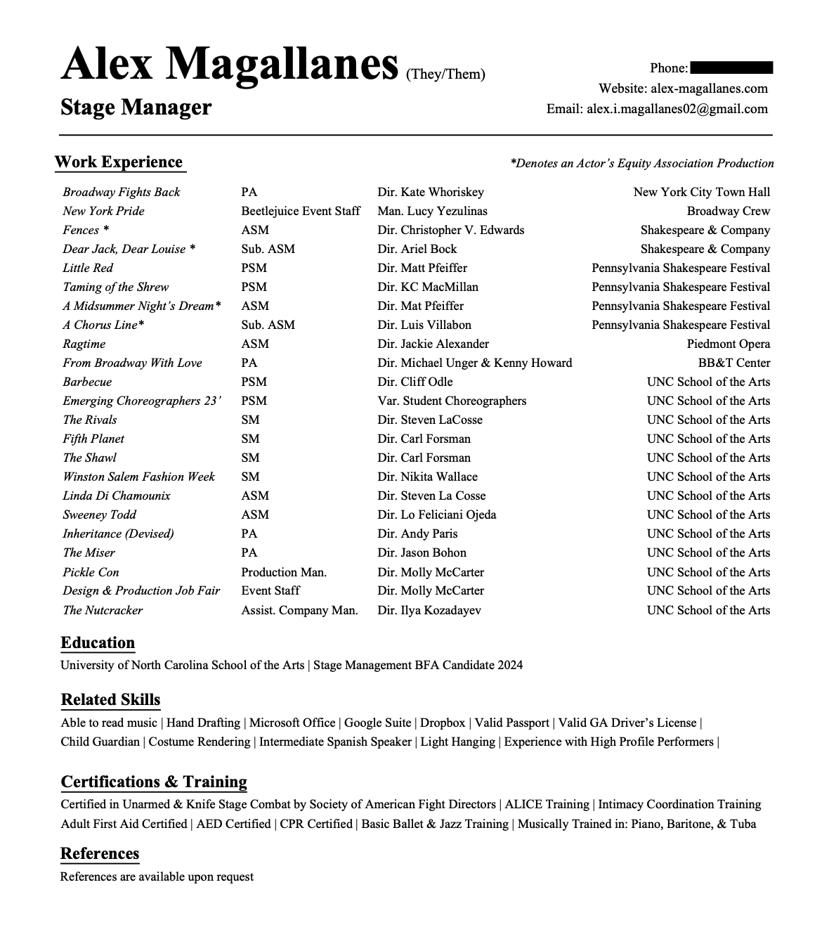 Resume — Alex Magallanes