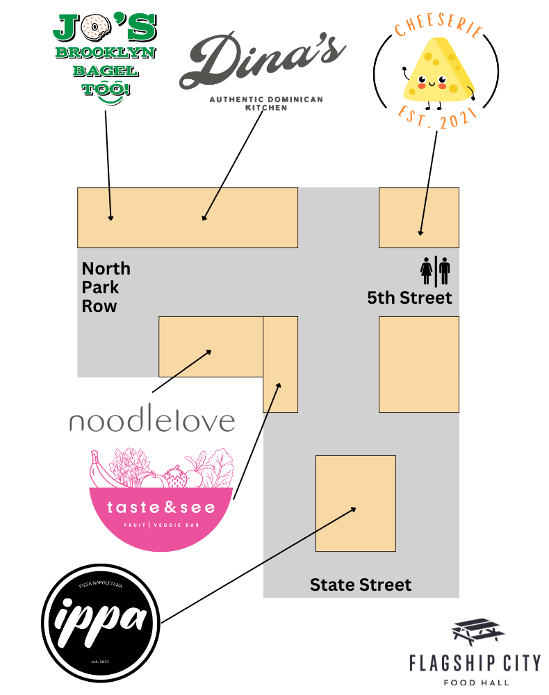 Food Hall Map — Flagship City District