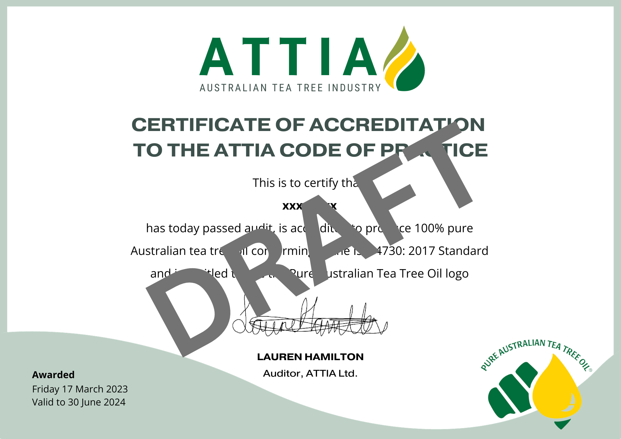 CODE OF PRACTICE | Ensure Quality & Safety Today — ATTIA | Australian ...