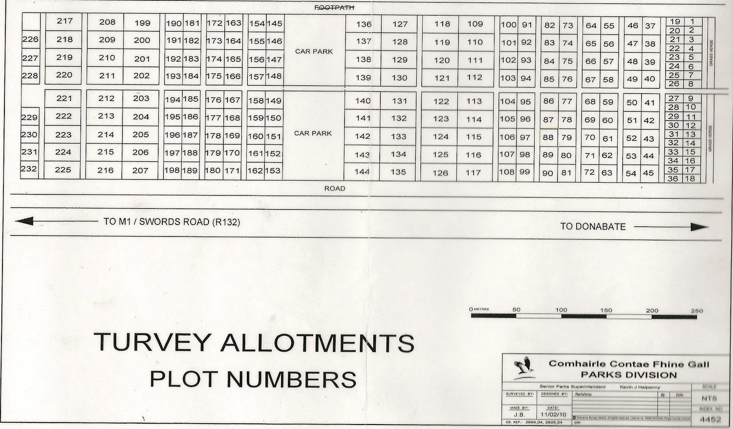 Allotment Map — Turvey Allotments