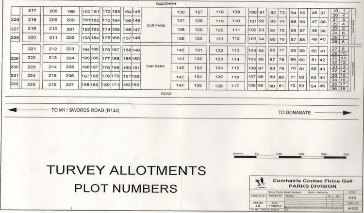 Allotment Map — Turvey Allotments