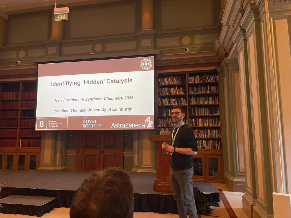 Prof Stephen Thomas presents at New Frontiers in Synthetic Chemistry ...