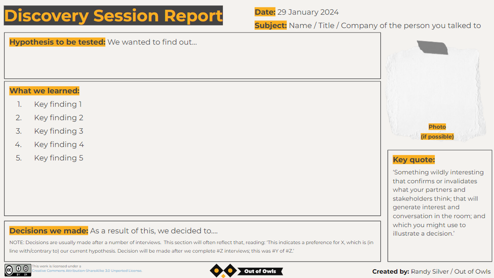 Document Like a Starfleet Captain: Mastering Product Discovery Reports ...